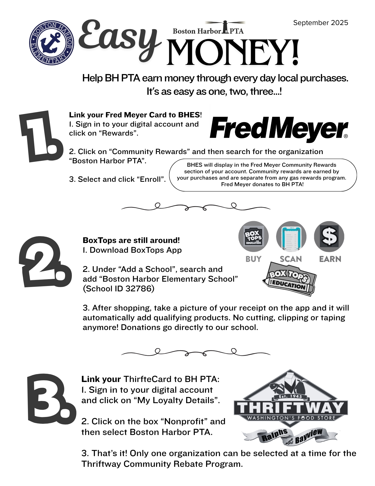 Donate to BHES PTA – Boston Harbor PTA